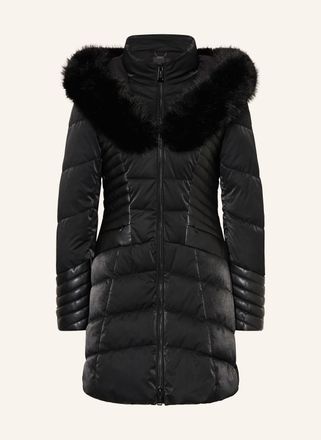 Guess Steppjacke New Oxana Im Materialmix Mit Abnehmbarem Kunstfell schwarz