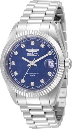 Invicta Specialty 51036 Damenuhr - Quarzwerk - Edelstahl mit blauem Zifferblatt - 36 mm