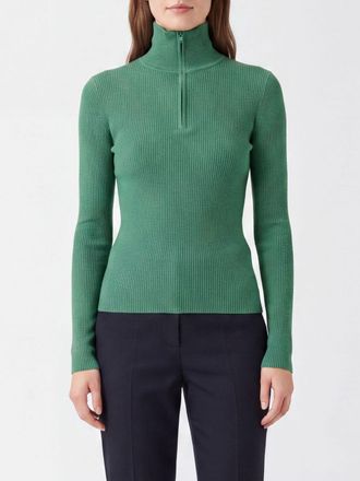 Frankie Shop Pull slim fit c&ocirc;tel&eacute; en laine m&eacute;rinos et soie avec zip