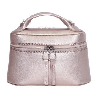 Orciani Femme, Sacs, Brun, Taille: ONE Size Mini Sac Joy Pepita en Cuir M&eacute;tallis&eacute;