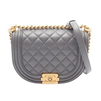 Chanel Sac bandouli&egrave;re Boy Pre-owned - Femme - Pre-owned - Gris - Taille: ONE Size