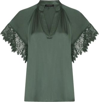 Bruuns Bazaar Femme, Blouses et Chemises, Vert, Taille: 40 FR Korthalsia BB Winy Blouse