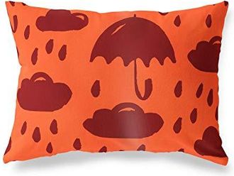 Bonamaison BonaMaison Kissen Zierkissenbezug Orange-Bordeaux Kissenbezug, Weich Bequem, Für Zuhause Autos Büro Sofa Wohnzimmer Couch Schlafzimmer Dekor, 35x50 cm