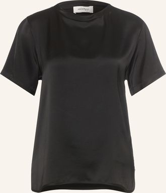 ottod'Ame Ottodame Blusenshirt Luisa Aus Satin schwarz