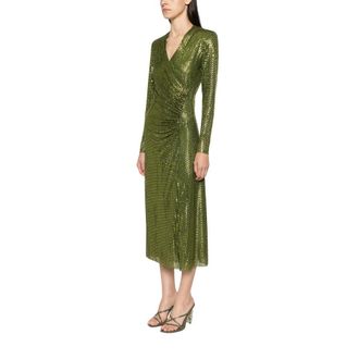 Self Portrait Aw26-154M-G Kleid - - Dresses - Damen - Gr&uuml;n - S