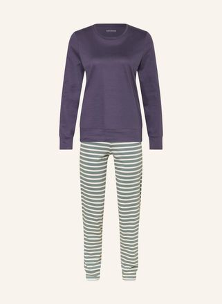 Schiesser Schlafanzug Casual Essentials lila