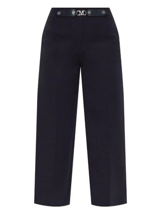 Max Mara jupe-culotte à taille ceinturée - Bleu