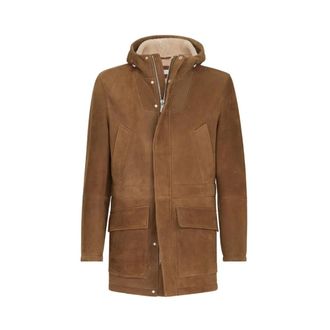 Brunello Cucinelli Mpmcu2095 Mantel - - Jackets - Herren - Braun - M
