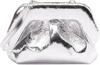 Themoir&egrave; Femme, Sacs, Gris, Taille: ONE Size Sac Bandouli&egrave;re en Similicuir Argent