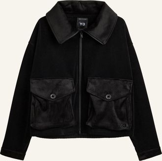 Yohji Yamamoto Y-3 Utility Blousonjacke, Samt, Cord schwarz