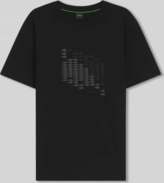 HUGO BOSS Relaxed Fit T-Shirt aus Baumwoll-Mix Modell TS_NETWORK FLAG