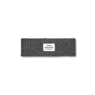 Mads Norgaard Bandeau C&ocirc;tel&eacute; Gris Fonc&eacute; Chin&eacute; - Femme - Accessoires - Gris - Taille: ONE Size