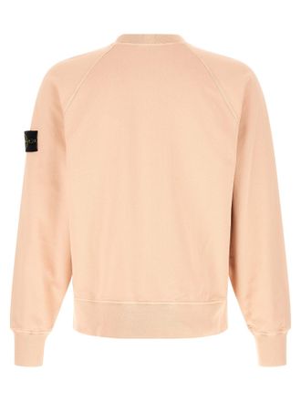 Stone Island Garment-Dyed Cotton Sweatshirt - Pink