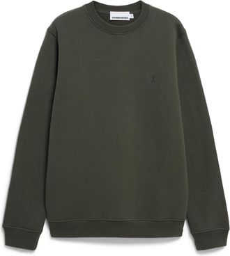 Armedangels Herren Sweatshirt aus Bio-Baumwolle BAARO Fleece Regular Fit Forest Pine