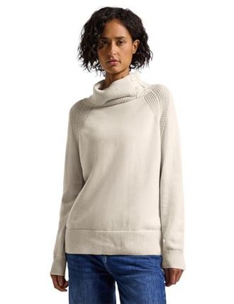 Street One 3015724 Pull &agrave; col Montant, Tusk Cream Mel, 40 Femme