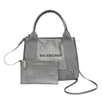 Balenciaga Pre-owned Navy Cabas XS - Femme - Pre-owned - Gris - Taille: ONE Size