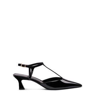 Stuart Weitzman Femme, Chaussures, Noir, Taille: 39 EU Vinnie T-strap Pump