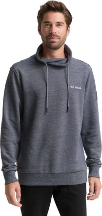 Tom Tailor Herren 1047799 Snood Sweatshirt Mit Logo-Details, 19932 - Navy Grindle Structure, M EU
