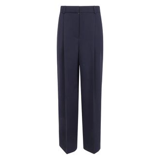 Toteme Double Pleat Fluid Hosen - - Trousers - Damen - Schwarzk - M