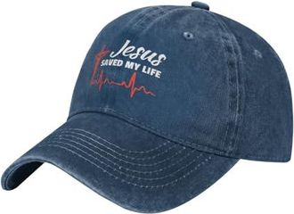 Generic Casquette Trucker J&eacute;sus ma Sauv&eacute; La Vie R&eacute;glable Baseball Casquette Anti-Soleil Anti-Soleil Cap pour Jogging Sports Festivals
