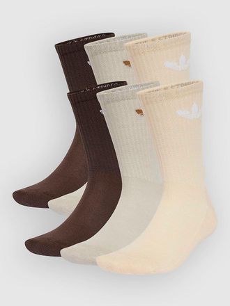 adidas Originals Tr Crew S 6P Socks marron