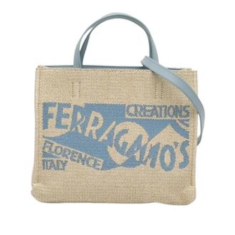Ferragamo Pre-owned Raffia Satchel - - Pre-owned - Damen - Beige - ONE SIZE