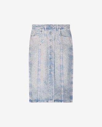 Isabel Marant Jupe Vandy - Femme - Bleu Clair - Taille 34 - Marant Étoile