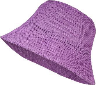 styleBREAKER Hut Fischerhut aus Papierstroh - Knautschhut