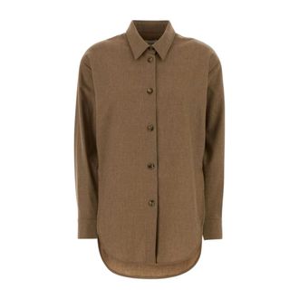 Khaite Goya Shirt - Femme - Blouses et Chemises - Brun - Taille: 36 FR