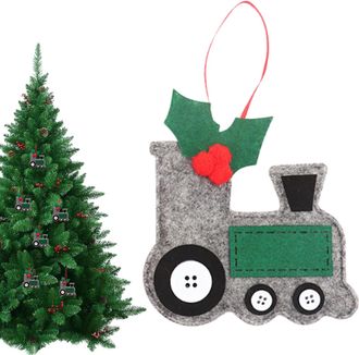 Generic Weihnachtsbaumzug | Winteranh&auml;nger - Weihnachtsbaumschmuck mit Zug-Design | f&uuml;r Innenraum, Wand, Wohnzimmer, Innen- und Au&szlig;enbereich