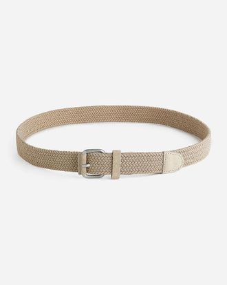 Arket Flechtg&uuml;rtel Mit Lederbesatz -Beige