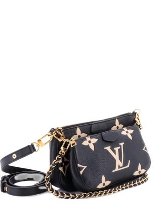 Louis Vuitton Multi Pochette Accessoires Bicolor Monogram Empreinte Giant crossbody bag - Noir
