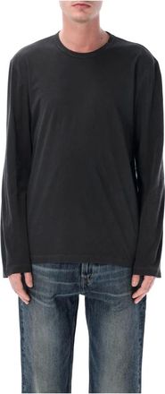 James Perse Homme, Tops, Noir, Taille: L Long Sleeve Crewneck