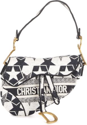 Dior Crossbody Bags - Stars Embroidered Saddle Bag - Gr. unisize - in Blau - f&uuml;r Damen