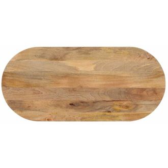 vidaXL Dessus de table 120x60x2,5 cm ovale bois massif de manguier