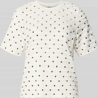 Jake*s Casual Boxy Fit T-Shirt mit Allover-Muster