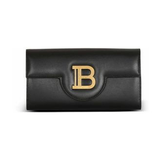 Balmain Femme, Accessoires, Noir, Taille: ONE Size B-Buzz Leather Wallet