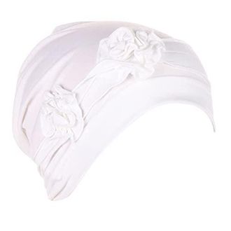 Generic Casquette de T&ecirc;te de Fleur Ethnique Boh&egrave;me Fleur Couverture Cheveux Emballage Turban Chapeaux Casquette Turban Chapeau Pliss&eacute; Chapeau de Ski de Fond B