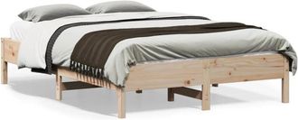 vidaXL Cadre de lit 120x190 cm Bois de pin massif