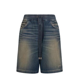 Amiri Drawstring Denim Short - - Shorts - Herren - Blau - S