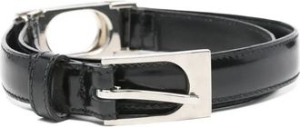 Versace ceinture en cuir (années 1990) - Noir