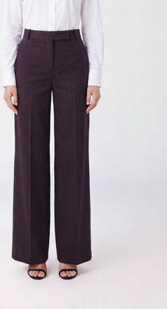 Joseph Hoch taillierte, ma&szlig;geschneiderte Wide-Leg-Hose aus Viskose- und Baumwollmischung