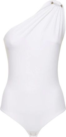 Michael Kors Femme, Tops, Blanc, Taille: 44 FR Body une &eacute;paule en jersey mat