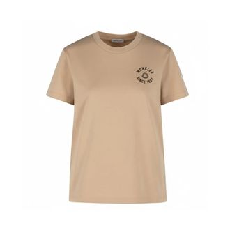 Moncler L1 093 8C00030 89Auo 222 T-Shirt - - Tops - Damen - Beige - L