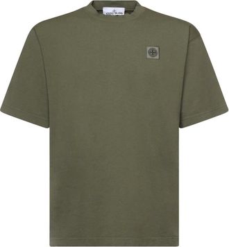 Stone Island Homme, Tops, Vert, Taille: S T-Chemises