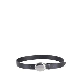 Federica Tosi Ceinture &agrave; boucle ovale - Femme - Accessoires - Noir - Taille: M/L