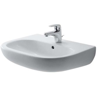 Duravit Duravit - D-Code - Waschbecken 55x43 cm, mit 1 Hahnloch, Alpinwei&szlig; 23105500002
