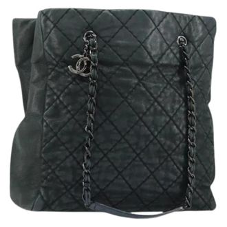 Chanel Sac bandouli&egrave;re en toile Pre-owned - Femme - Pre-owned - Vert - Taille: ONE Size
