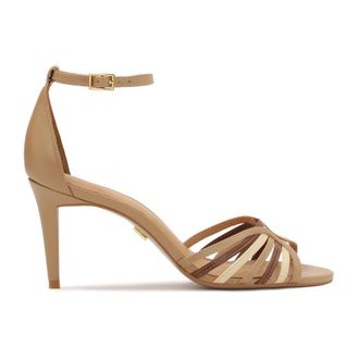 Kazar Elegante Ledersandalen mit bunten Riemen - - Shoes - Damen - Beige - 35 EU