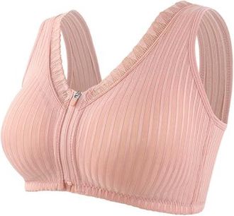 Generic Soutien-gorge de sport confortable sans couture respirant sans armatures pour le yoga, le sommeil, lentra&icirc;nement, la course &agrave; pied, rose, 70